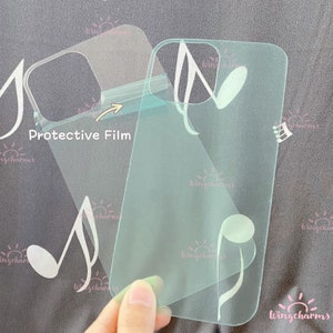 Phone Deco Card, Clear Phone Background Card, Phone Backing Card, Clear ...