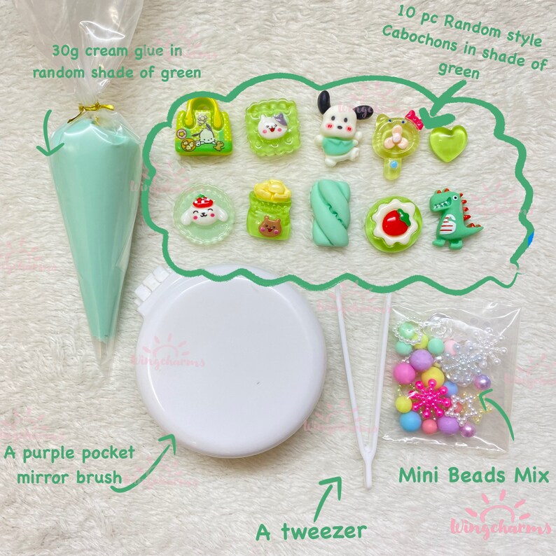 Decoden Pocket Mirror Brush Kit decoden Kits for Beginners - Etsy