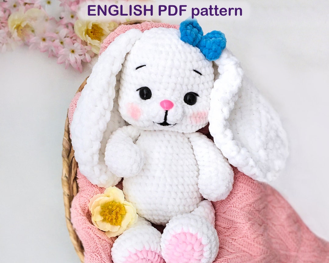 DIY Crochet Plush Bunny PATTERN PDF - Easy Amigurumi Bunny Pattern - Etsy