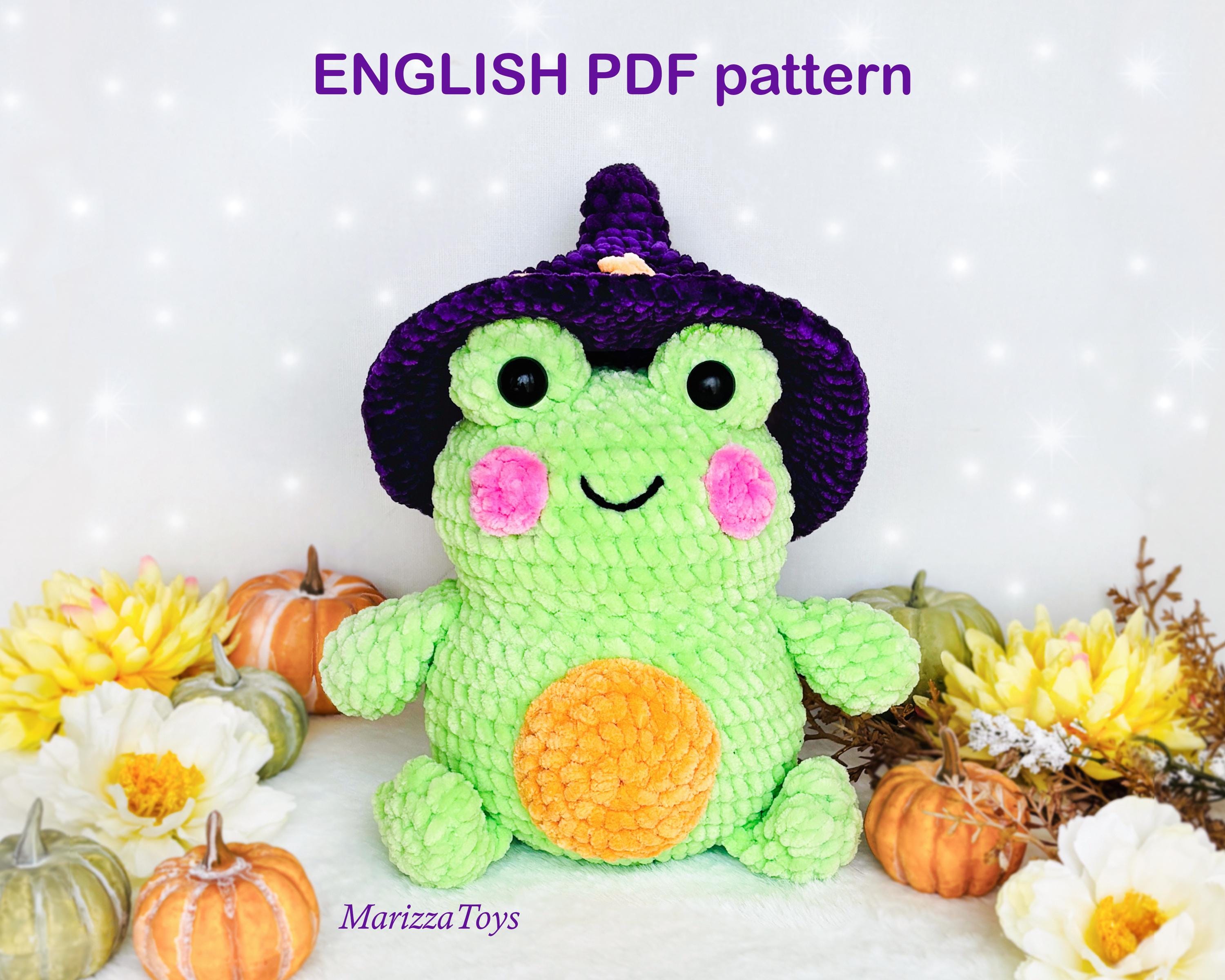 DIY Halloween Frog Wizard Crochet Amigurumi Pattern PDF - Amigurumi ...
