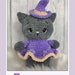 DIY Crochet Kitten Witch PATTERN PDF - Easy Amigurumi Kitten Witch ...
