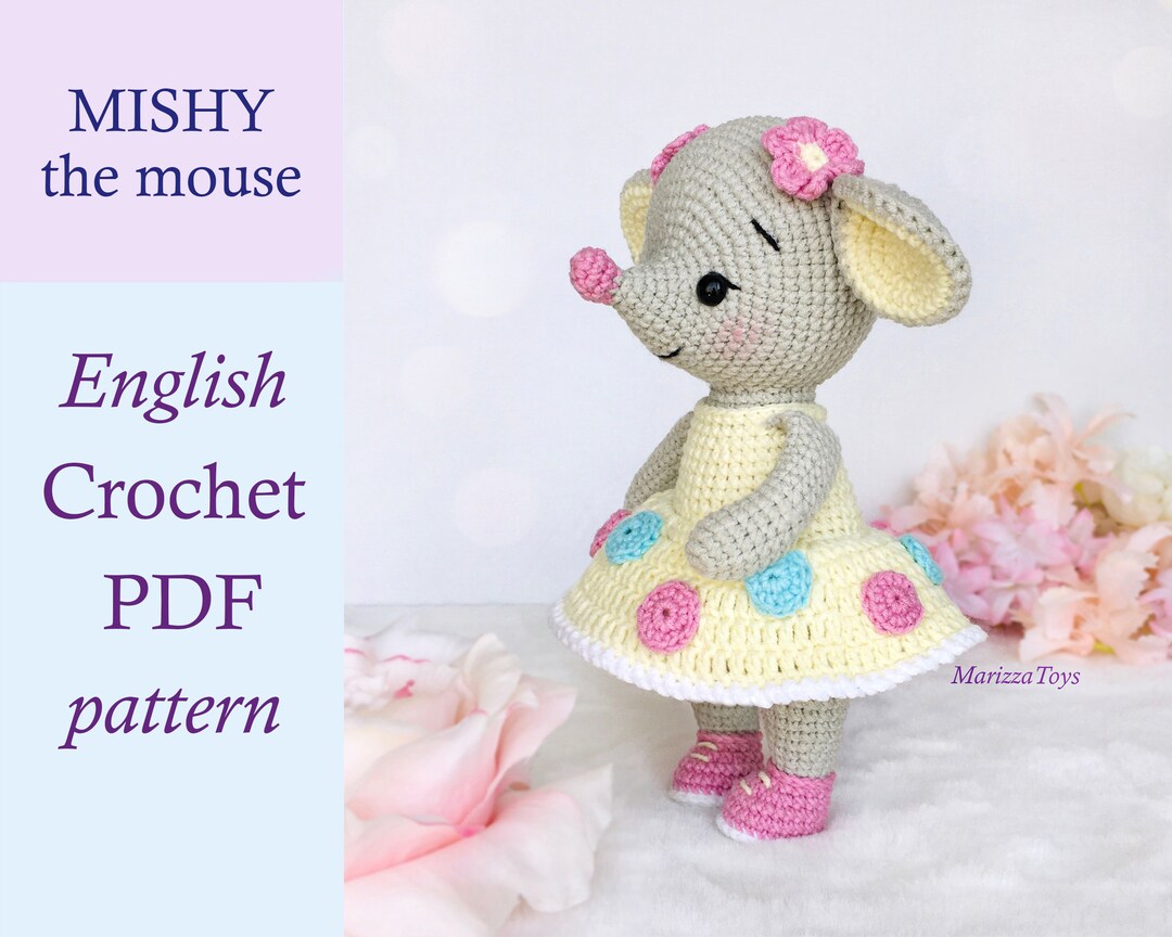 CROCHET PATTERN Mouse Crochet Mouse Amigurumi Pattern - Etsy