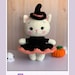 DIY Crochet Kitten Witch PATTERN PDF - Easy Amigurumi Kitten Witch ...
