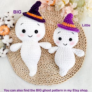 DIY Easy Crochet Little Ghost PATTERN Pdf - Cute Amigurumi Little Ghost ...