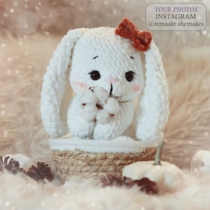 DIY Crochet Plush Bunny PATTERN PDF - Easy Amigurumi Bunny Pattern - Etsy