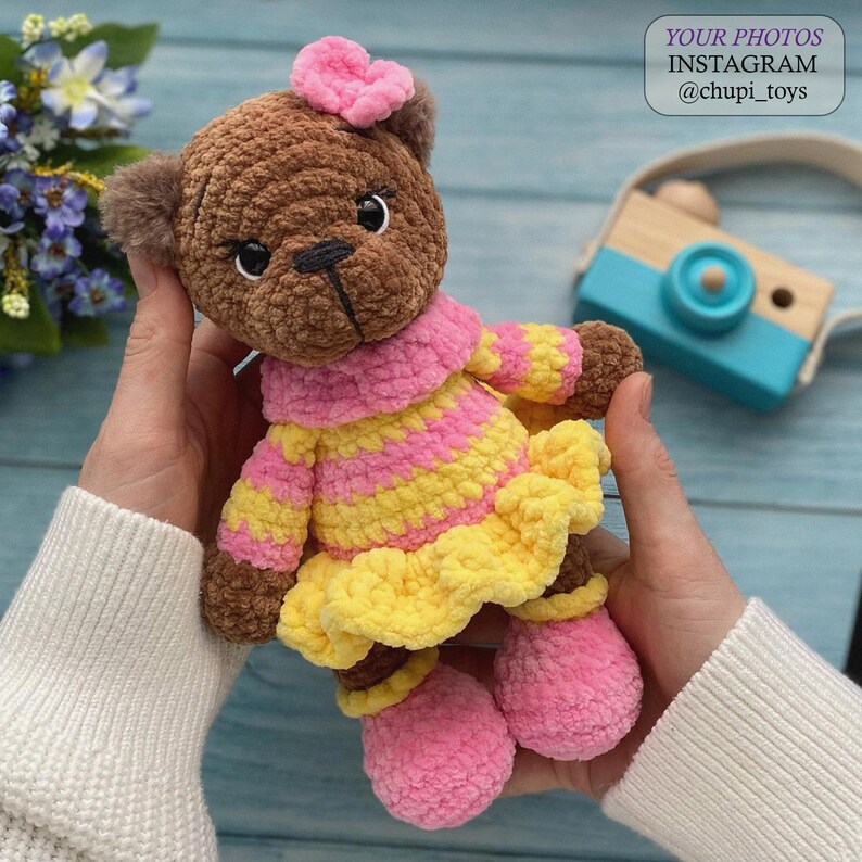 Crochet PATTERN Bear Crochet Bear Amigurumi Pattern - Etsy