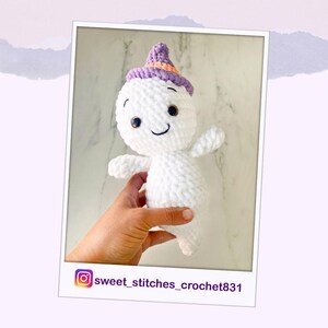 DIY Easy Crochet Little Ghost PATTERN Pdf - Cute Amigurumi Little Ghost ...