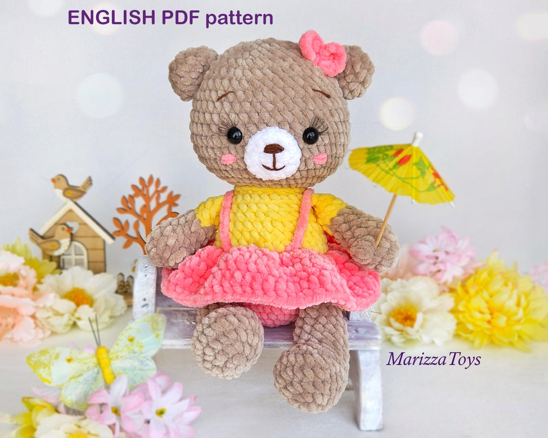 DIY Crochet PATTERN Bear PDF, Crochet Bear Amigurumi Pattern, Amigurumi ...