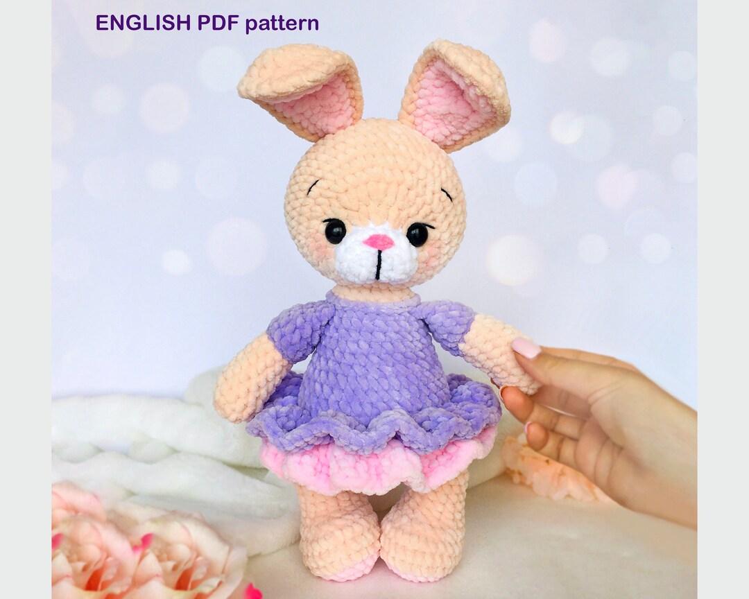 DIY Crochet PATTERN Bunny PDF , Crochet Easter Bunny Amigurumi Pattern ...