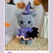 DIY Crochet Kitten Witch PATTERN PDF - Easy Amigurumi Kitten Witch ...