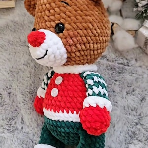 DIY Crochet Christmas Reindeer PATTERN PDF - Easy Amigurumi Christmas ...