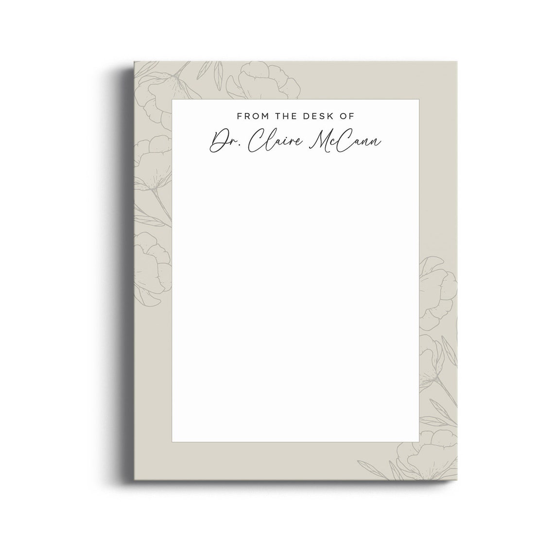 Personalized Notepad Set | Handmade Custom Stationery Gift | Pashmina ...