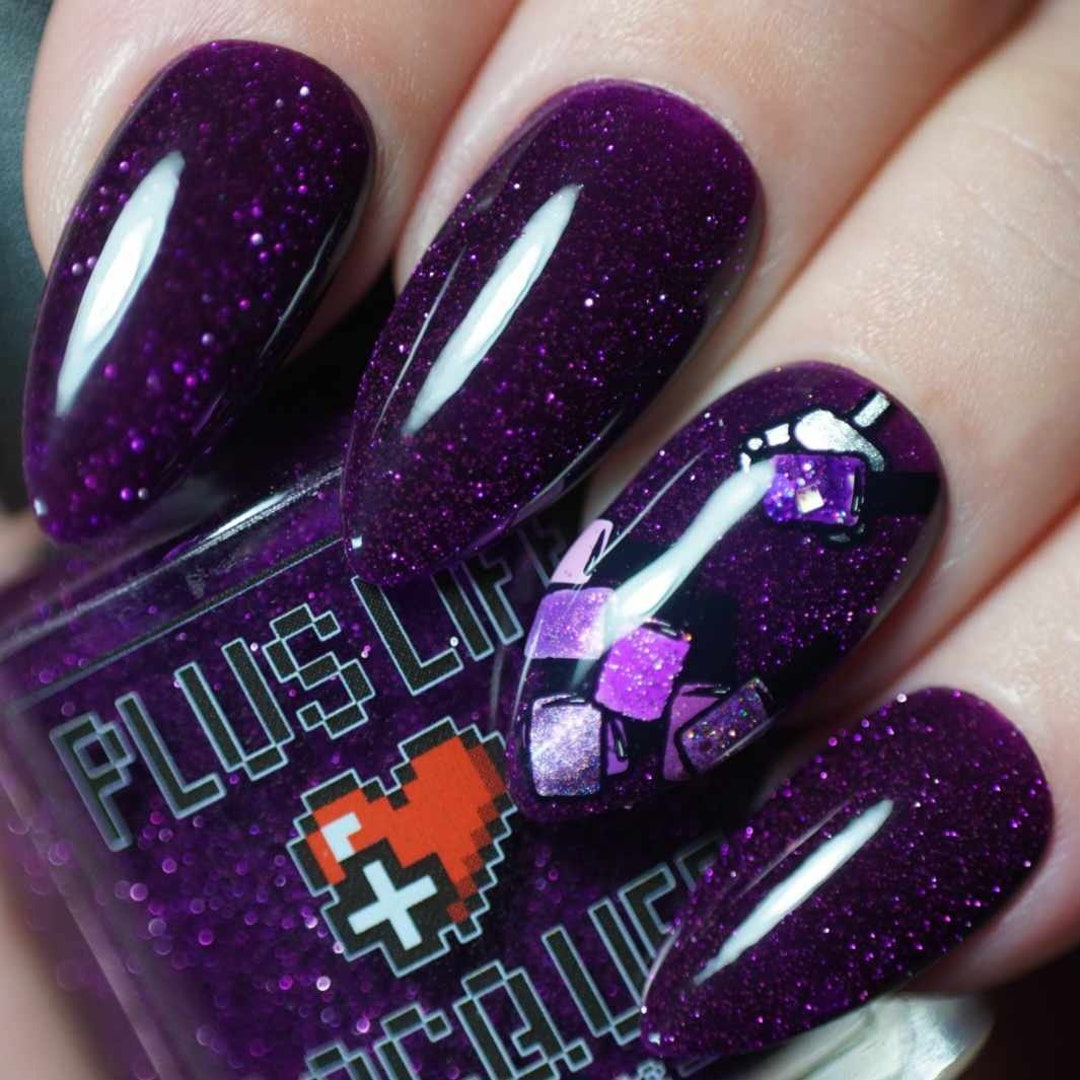 Claw Machine Rich Purple Reflective Small Batch Indie Nail Polish ...