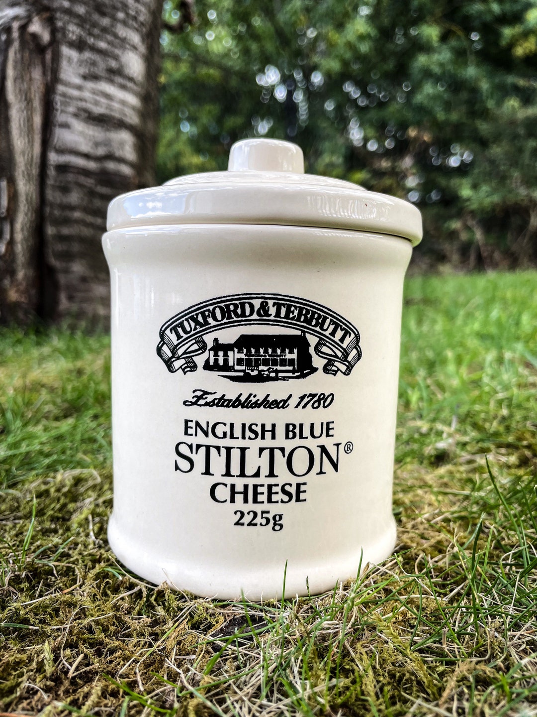 Tuxford & Tebbutt Storage Pot Ceramic Stilton Cheese England Lidded ...
