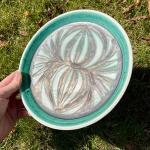 Hand-painted Plate - Ceramic Spider Shape - Mid-century Made in Jersey ...