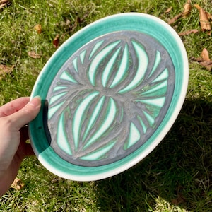Hand-painted Plate - Ceramic Spider Shape - Mid-century Made in Jersey ...