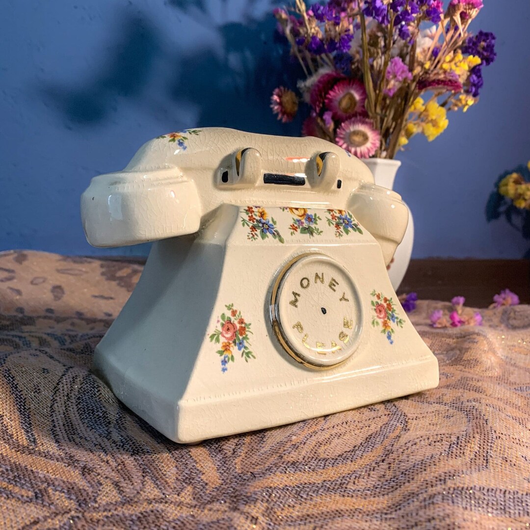 Money Box Porcelain Arthur Wood 4547 Money Please Telephone - Etsy