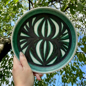 Hand-painted Plate - Ceramic Spider Shape - Mid-century Made in Jersey ...