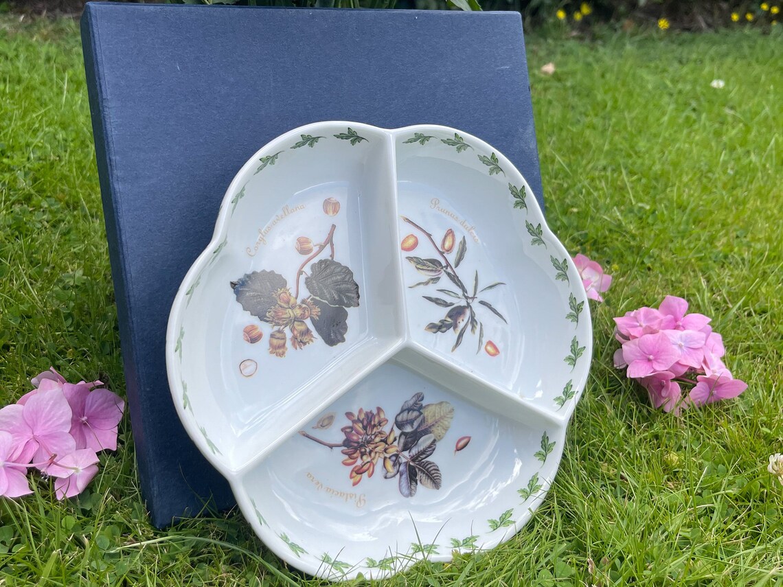 Vintage 3 Segment Platter Tray the Regal White With A - Etsy