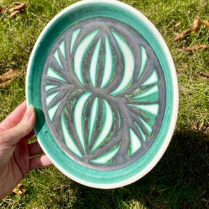 Hand-painted Plate - Ceramic Spider Shape - Mid-century Made in Jersey ...