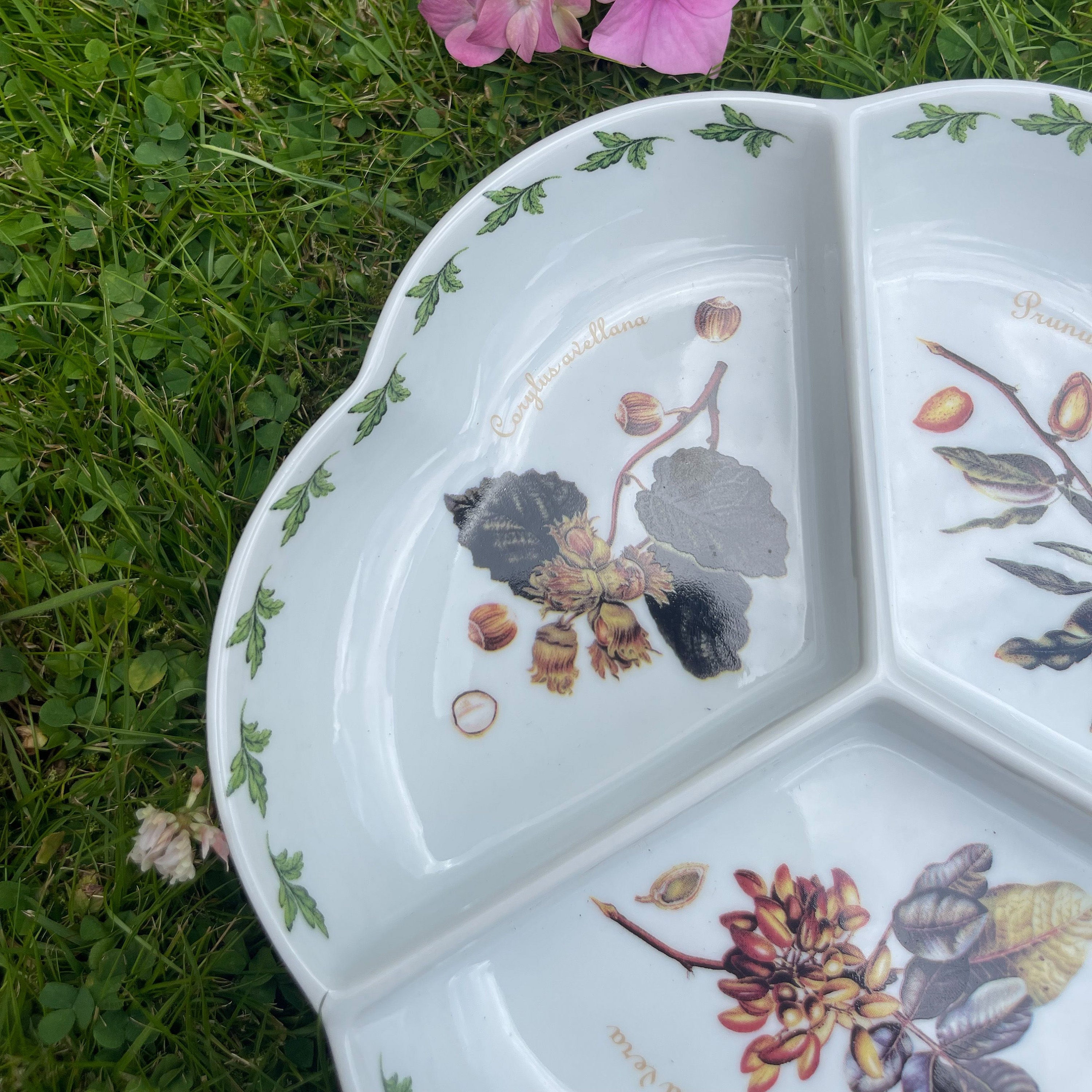 Vintage 3 Segment Platter Tray the Regal White With A - Etsy