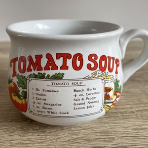 Ethos Ceramic Soup Mugs 70's 1970 Made in England UK Cottagecore Retro ...
