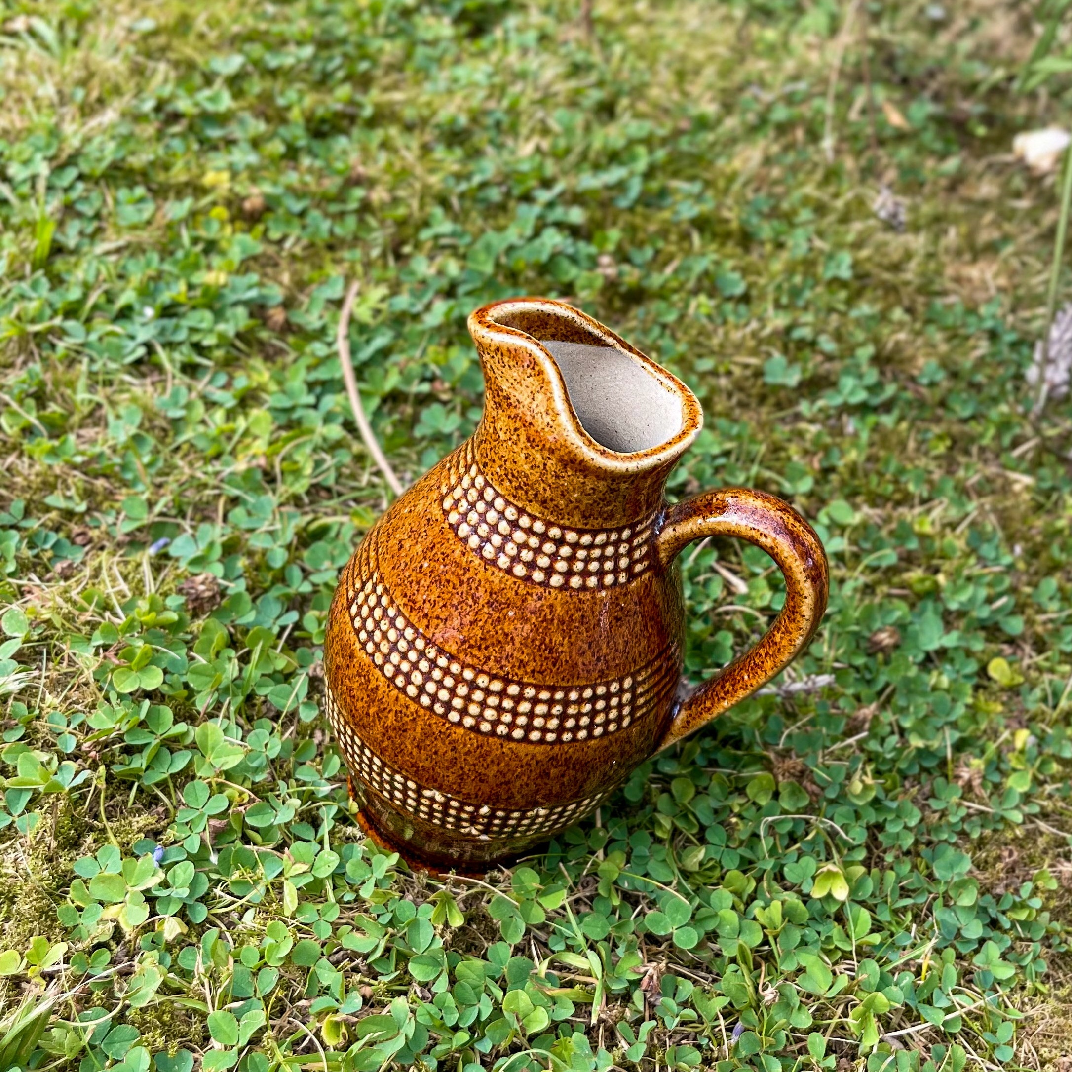 Small Pearsons Oil Jug Ceramic Renault Style Made in France Vintage ...