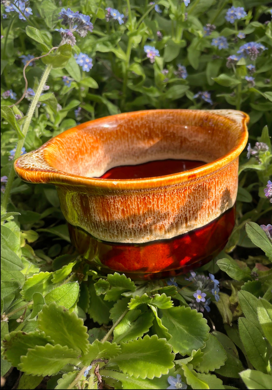 Souffle Pot Oven Ceramic Brown Lava Ware by Kiln Craft Made in England ...