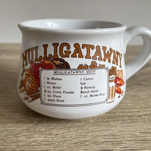 Ethos Ceramic Soup Mugs 70's 1970 Made in England UK Cottagecore Retro ...