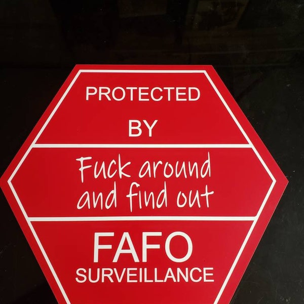 Fafo Security Sign for Father - Etsy