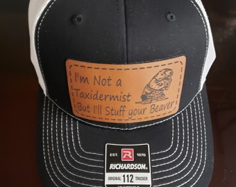 Pheasant/brittany Spaniel Leather Patch Hat, Laser Engraved, Richardson 112 Snapback Osfm ...