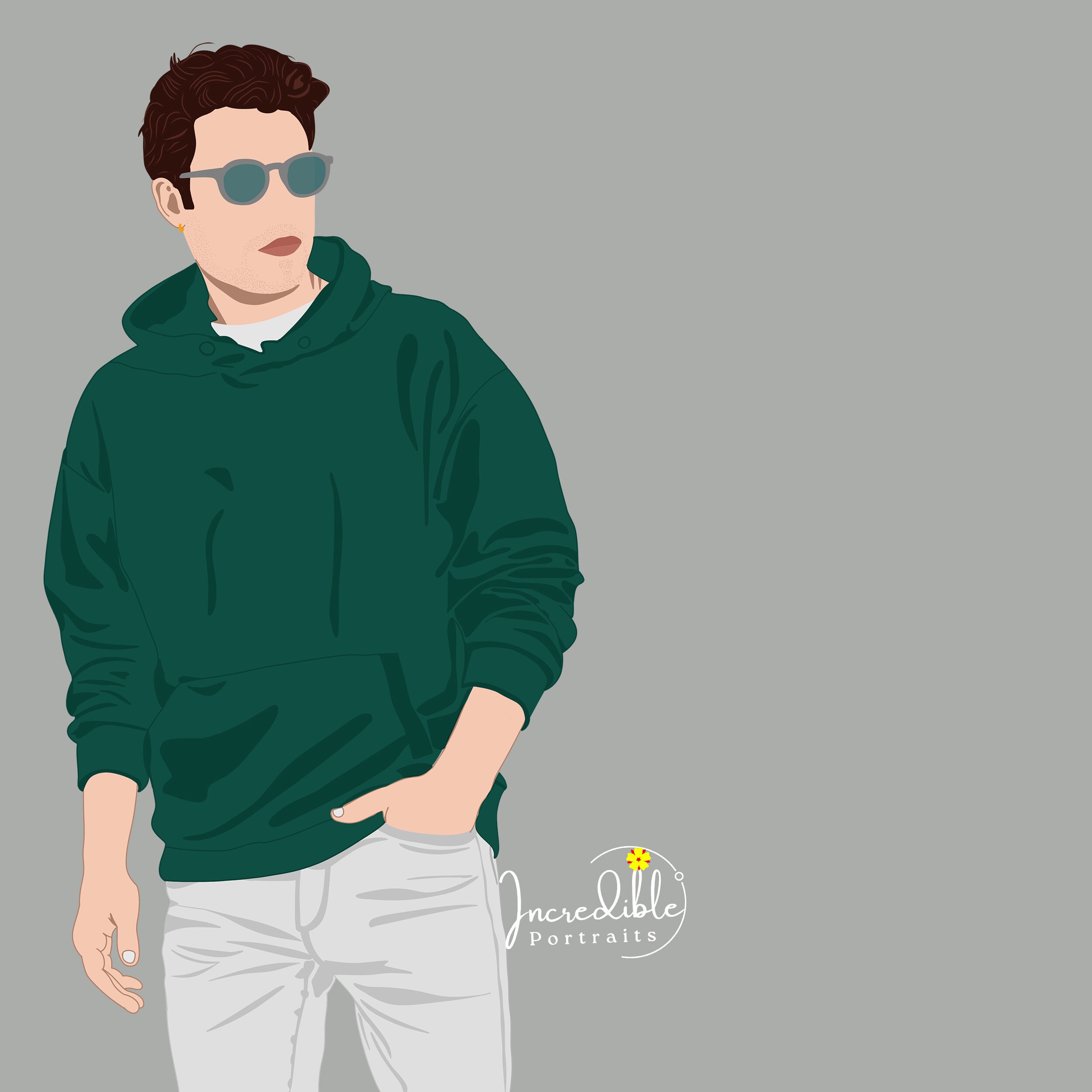 Faceless Portrait, Custom Illustration, Personalised Photo, Photo ...