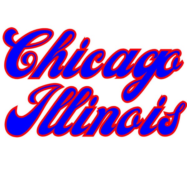 Chicago Script Svg - Etsy