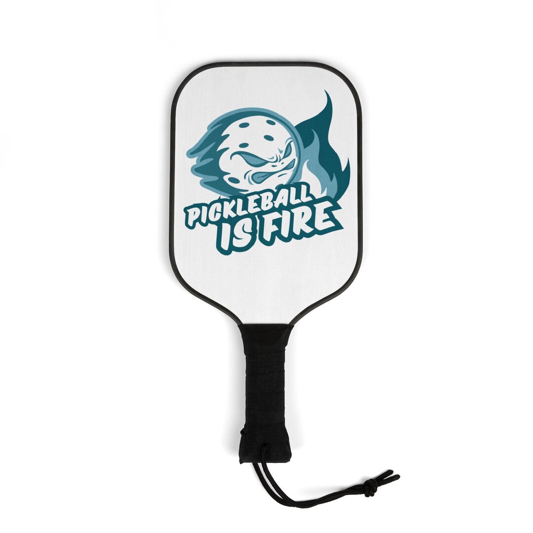 Pickleball is Fire Kit 2 Wooden Paddles & 2 Balls Set With Bag Custom ...