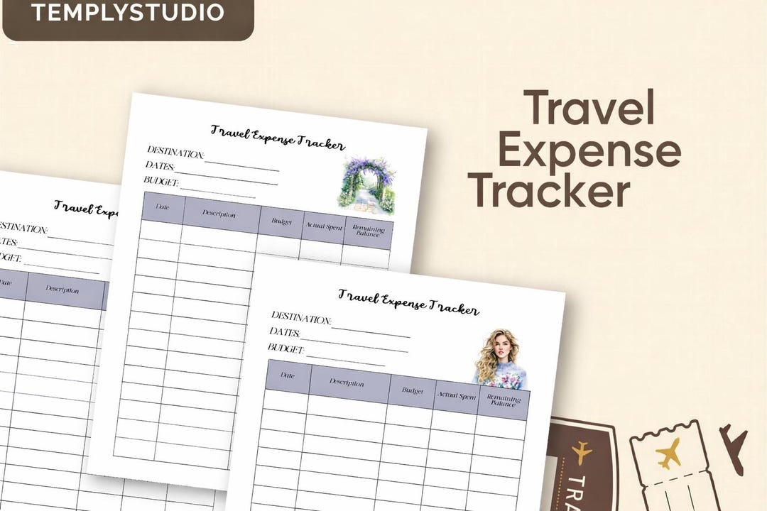 Travel Expense Tracker | Printable Travel Budget Planner | Vacation ...