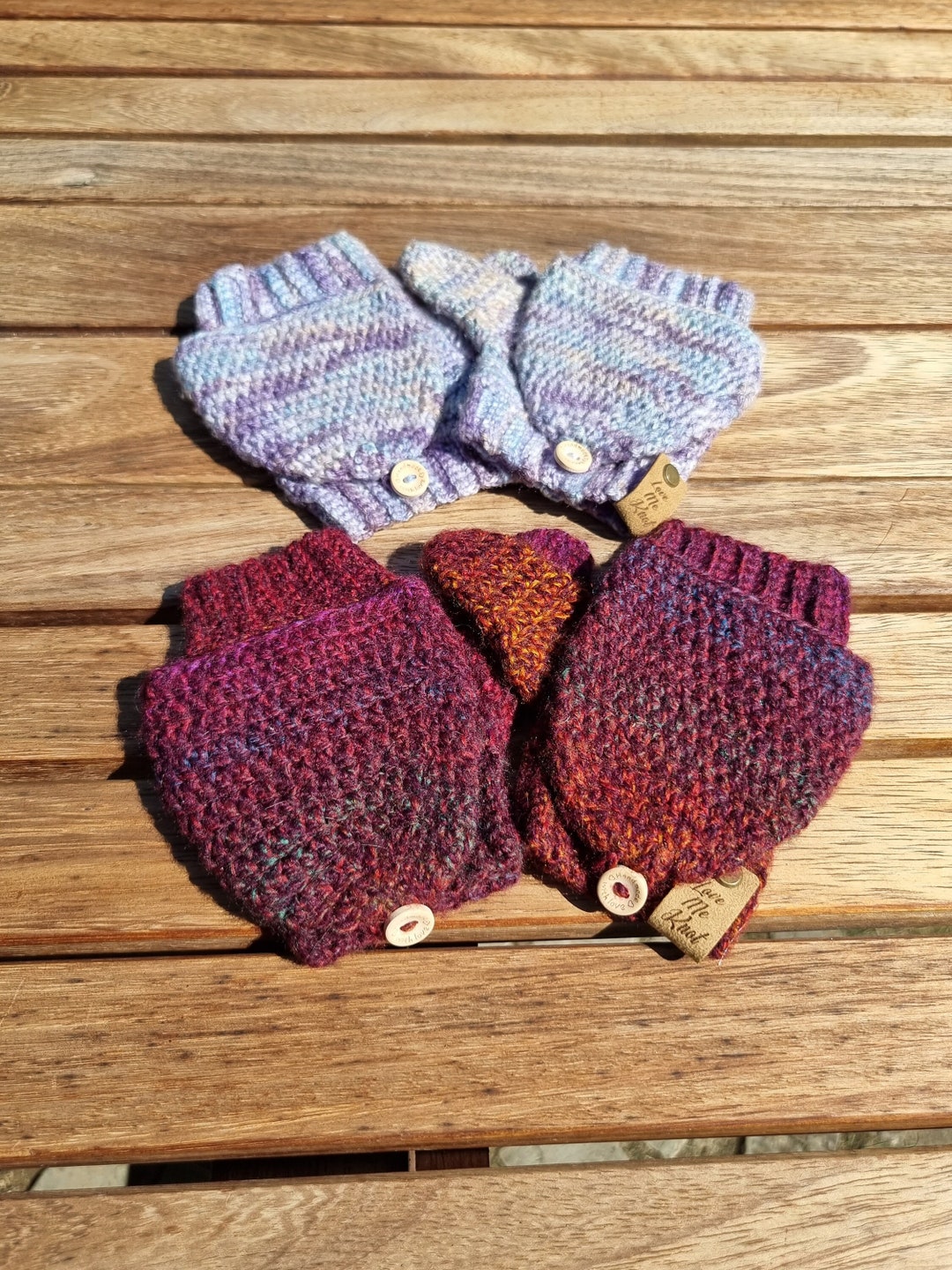 Crochet Flip Mittens - Etsy