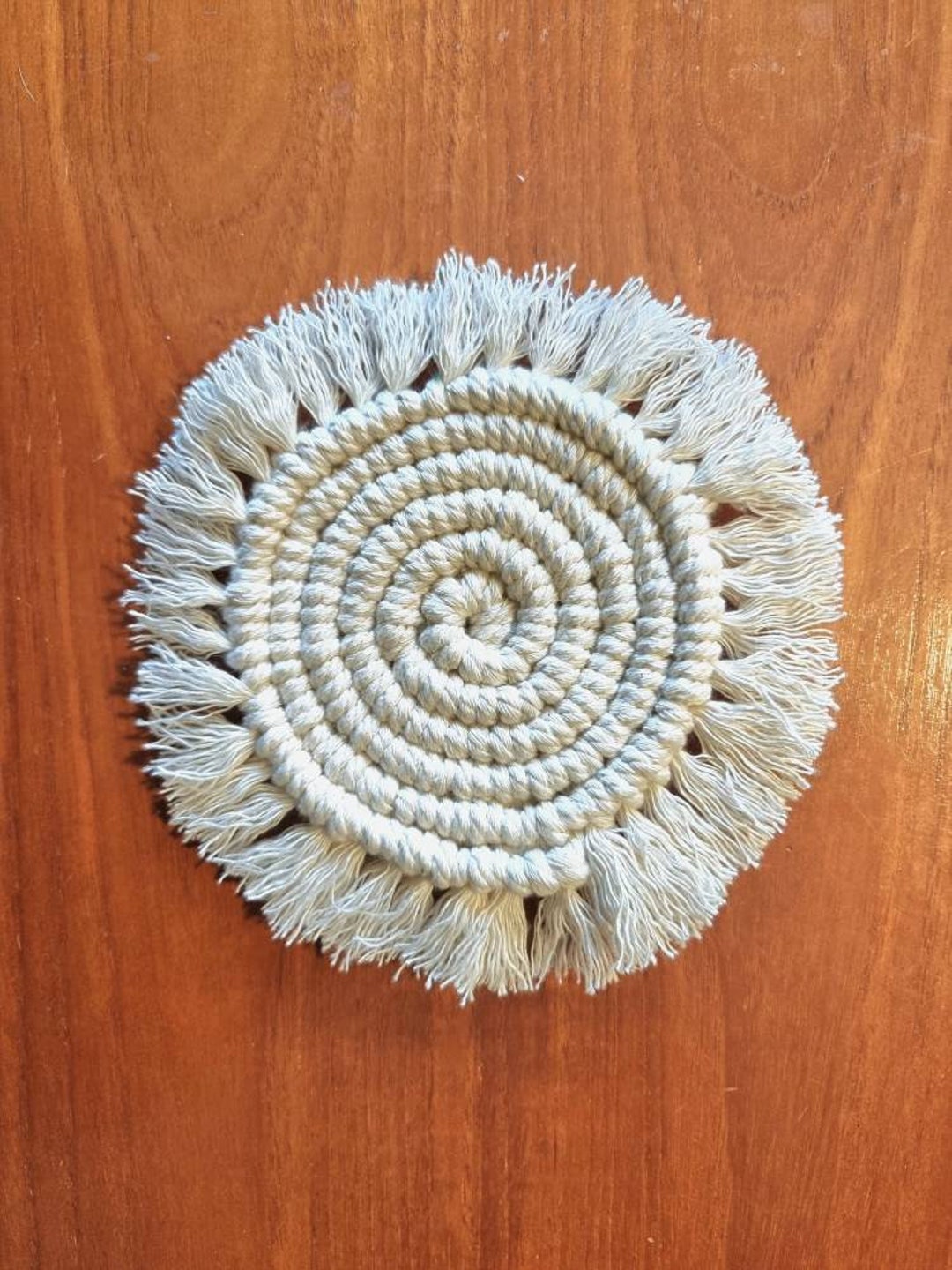 Macrame Mug Coaster - Etsy