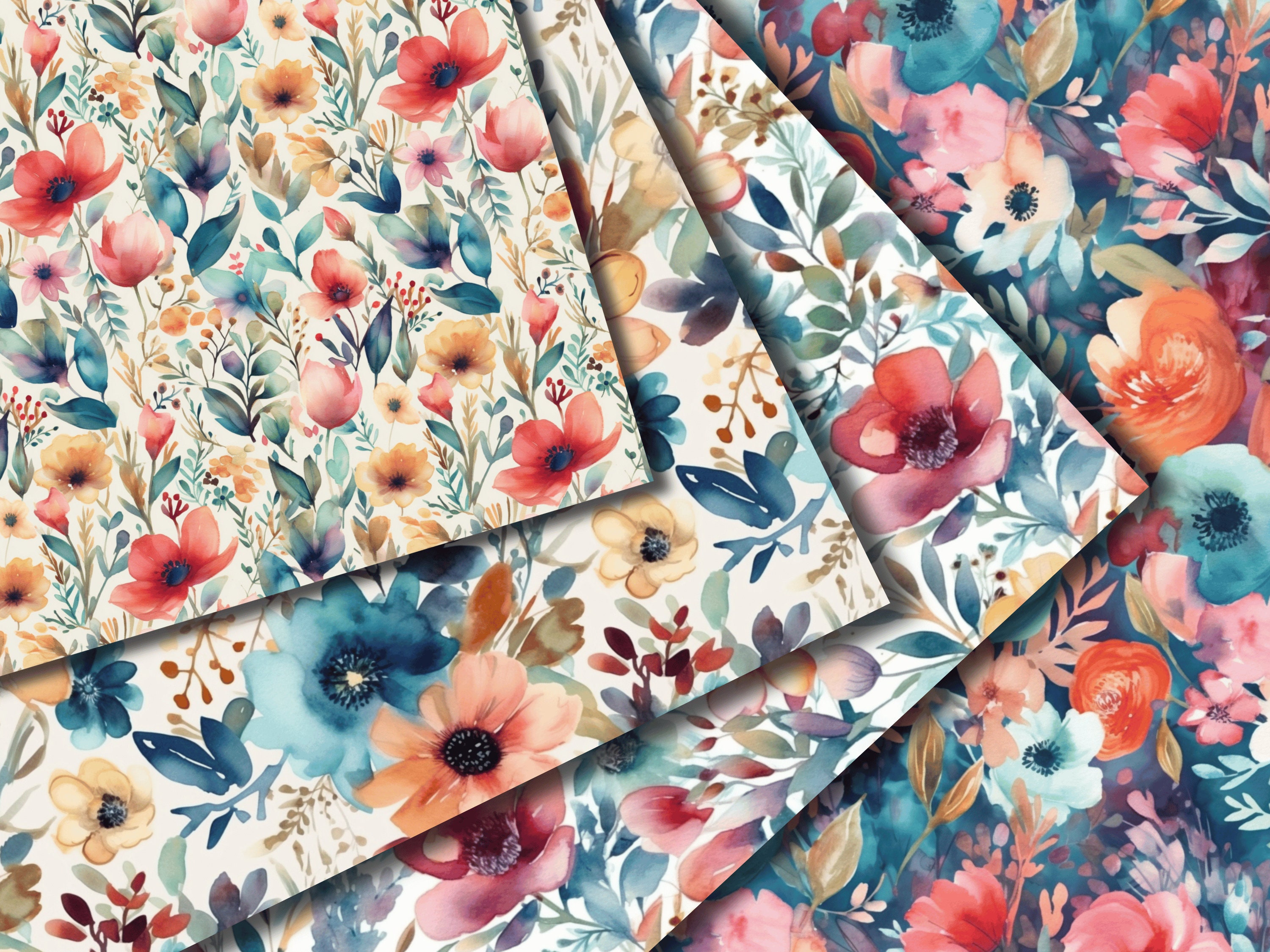 Watercolor Texture Digital Paper Printable Paper Digital Paper ...