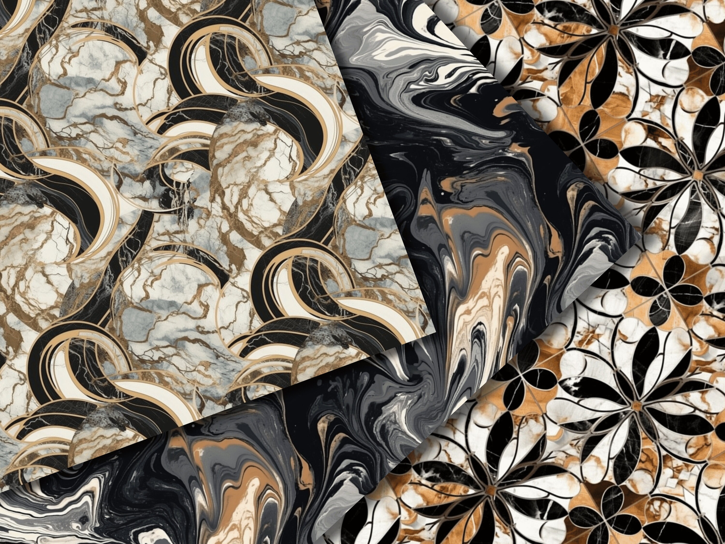 Gold Marble Seamless Digital Papers - Printable Paper - Digital Paper ...