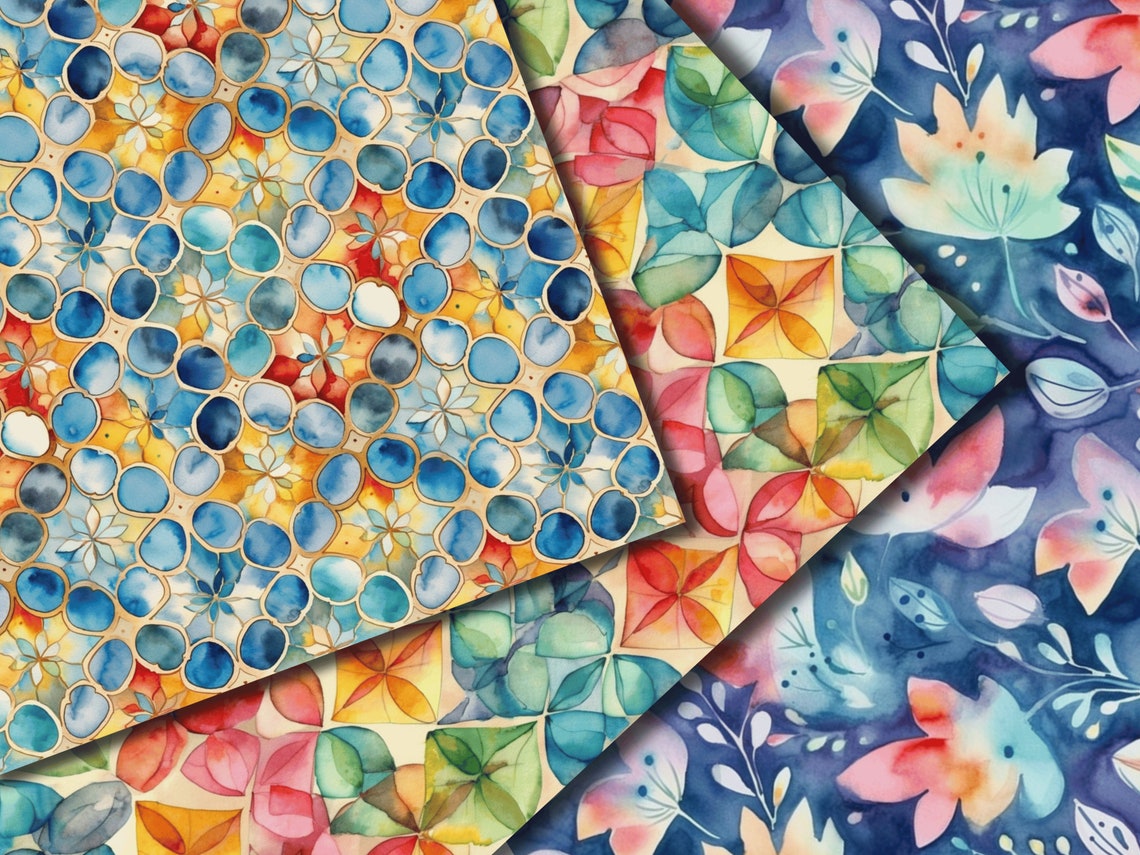 Watercolor Texture Digital Paper Printable Paper Digital Paper ...