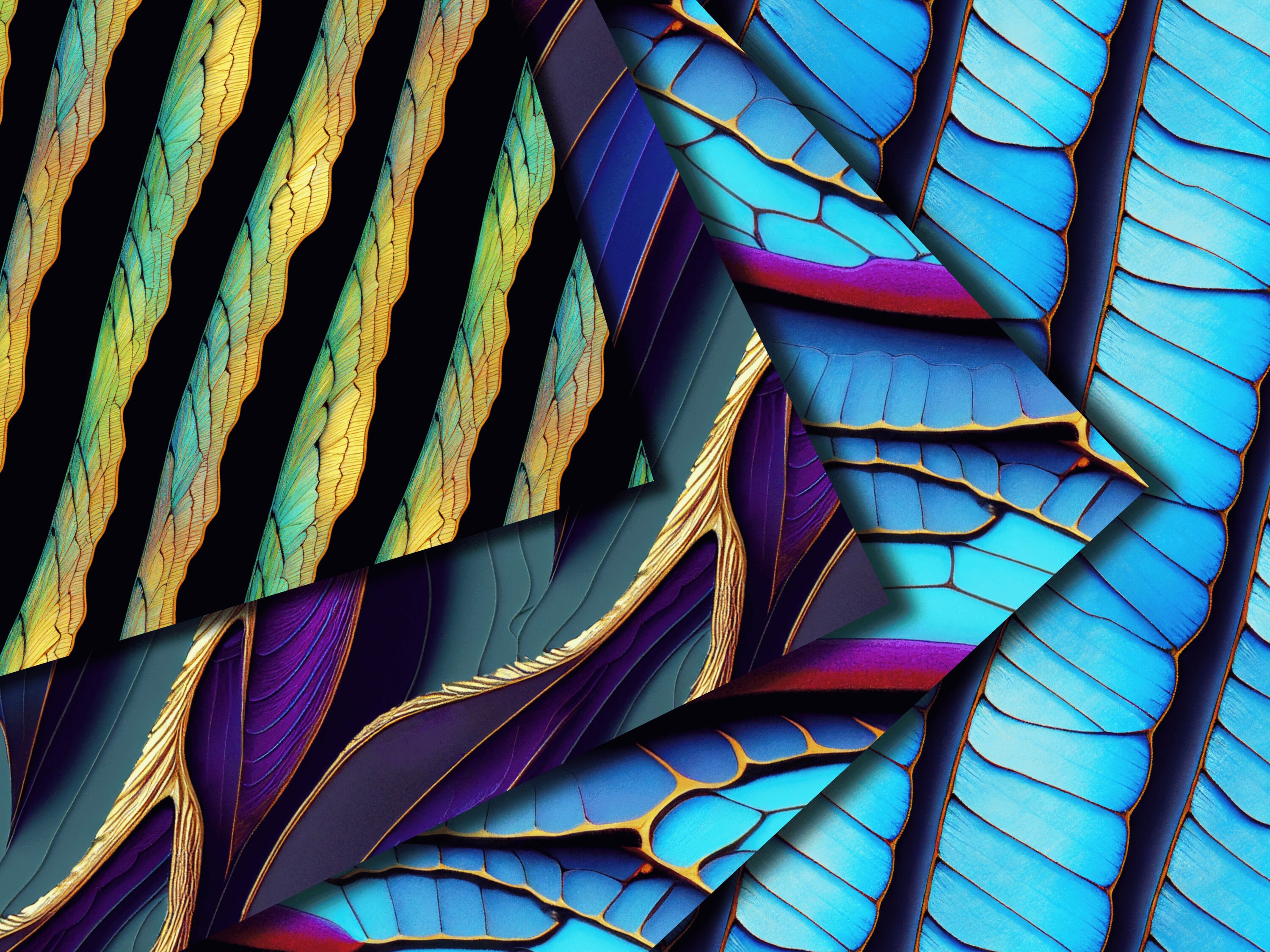 Butterfly Wings Seamless Digital Papers Printable Paper Digital Paper ...