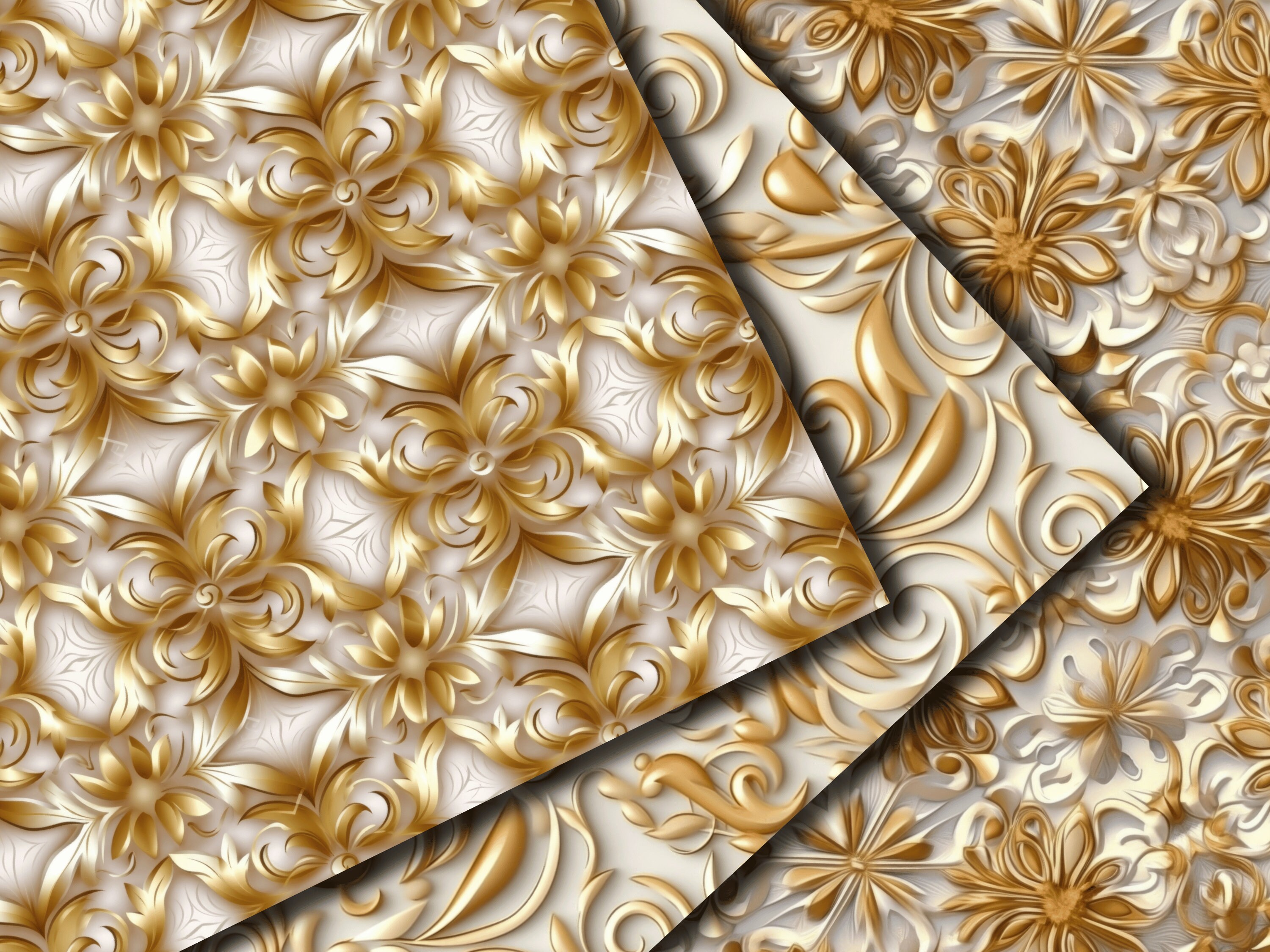 Baroque Seamless Digital Paper Digital Paper Flower Texture Digital ...