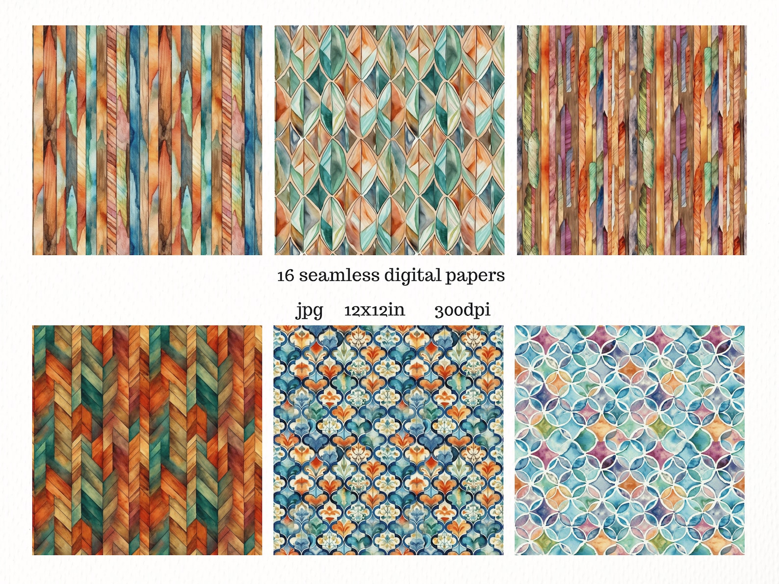 Watercolor Texture Digital Paper - Printable Paper - Digital Paper ...