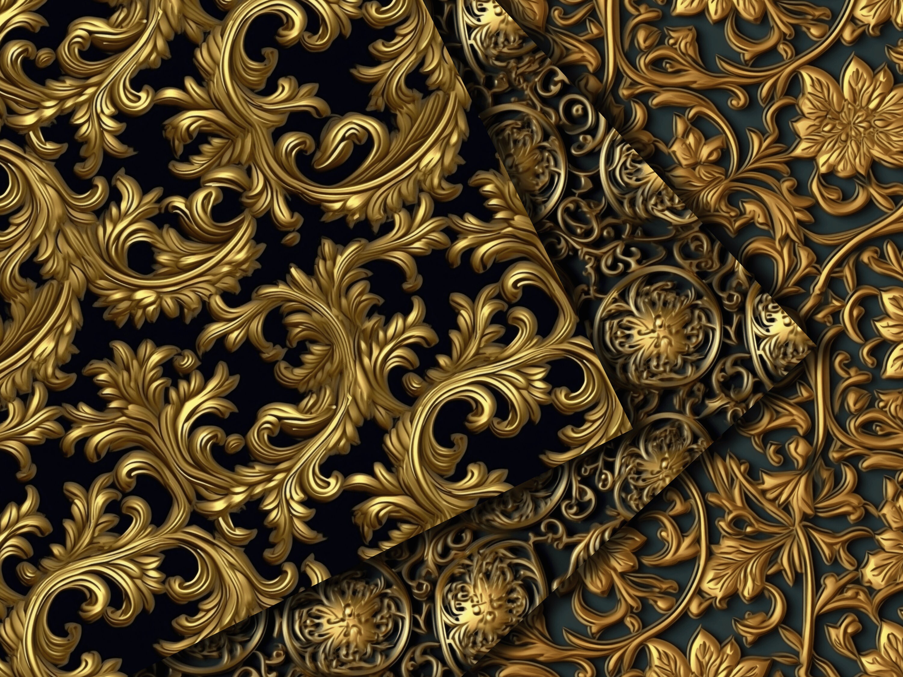 Baroque Seamless Digital Paper Digital Paper Flower Texture Digital ...