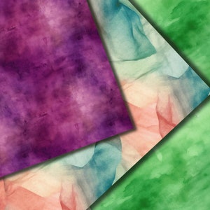 Watercolor Seamless Digital Paper - Digital Paper - Plain Watercolor ...