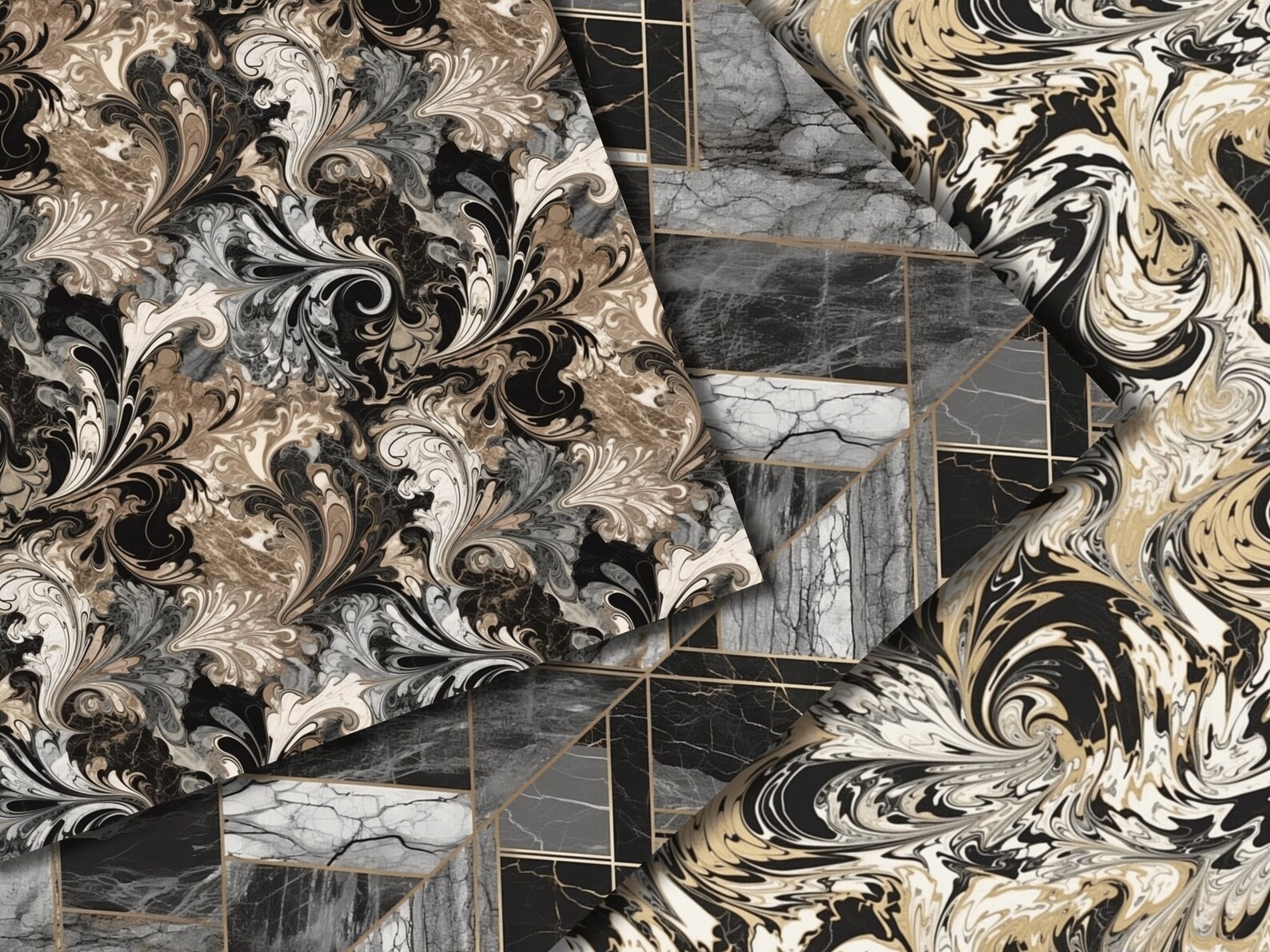 Gold Marble Seamless Digital Papers Printable Paper - Etsy