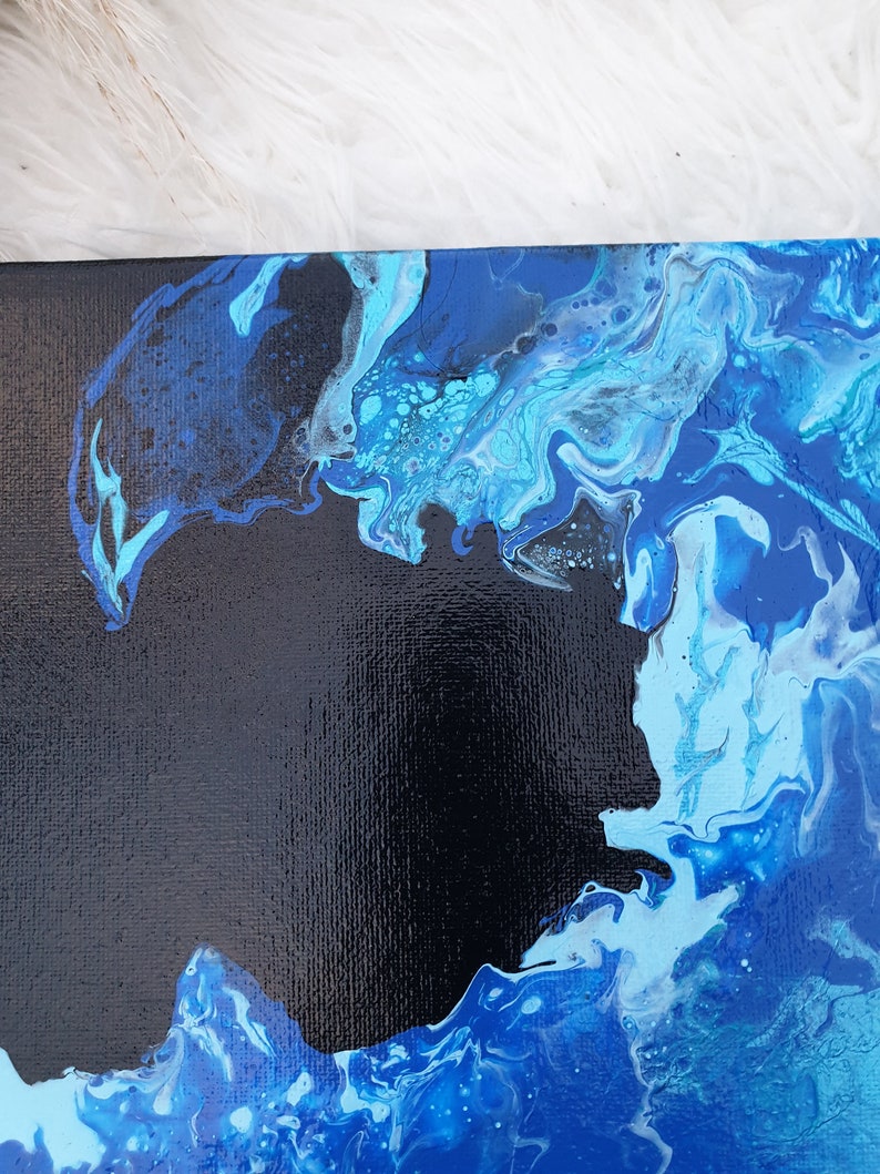 Acrylbild Welle, Wandbild aus Acryl, Acryl Pouring auf Leinwand - Etsy Österreich