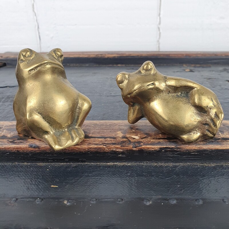 Brass Frog - Etsy