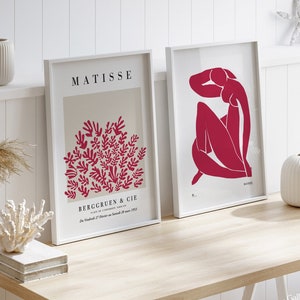 Henri Matisse Set of 2 Art Posters, Viva Magenta Print, Color of the ...