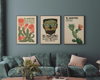 Mexico Flower Market Prints Mexican Decor Mexico Art Puebla Poster ...